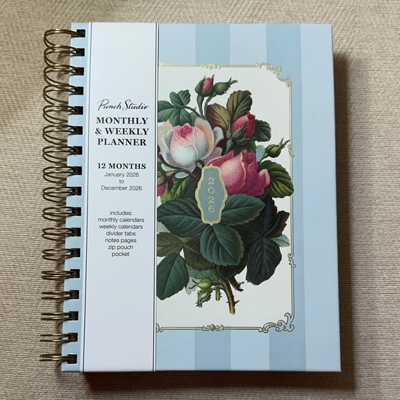 Punch Studio | Other | Planner Monthly And Weekly Punch Studio Elegant ...